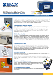 BBP37 Multicolour and Cut Sign and Label Printer QWERTY - UK - Brady ...