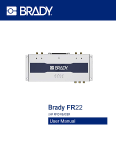 FR22 Fixed RFID Reader - Brady Part: B-FR22-RFID-RDR-EU | Brady | Brady.eu