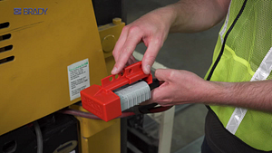 BatteryBlock Forklift Power Connector Lockout - Brady Part: 150841 ...