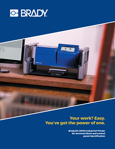 Terminal block tag for EN ABB 6x12-6 module - Brady Part: SA2625 ...