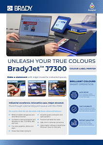 BradyJet™ J7300 Colour Label Printer, Wi-Fi, UK - Brady Part: J7300-W ...