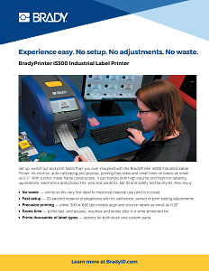 BradyPrinter i5300 600 dpi with Wi-Fi and Product & Wire ID Software ...