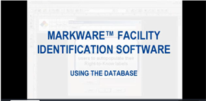 Brady MarkWare Software Using the Database Video
