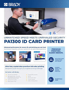 PA1321 Double Sided ID Card Printer Kit - Brady Part: PA1321-K | Brady ...