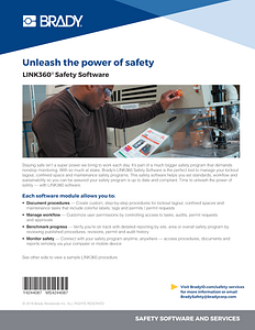 LINK360 Safety Software with BradyPrinter i3300 Printer and Lockout ...