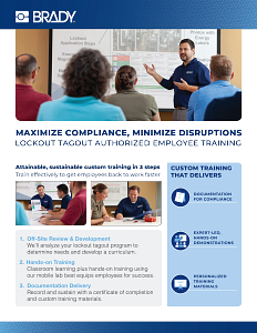 Lockout Procedure Binder - Brady Part: LOSB1 | Brady | BradyID.com.sg
