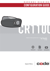 CR1100 Handheld Wired Barcode Scanner - 1D, 2D, QR Code - Brady Part ...