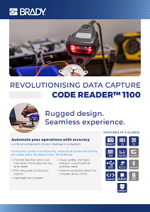 CR1100 Handheld Wired Barcode Reader - 1D, 2D, QR Code - Brady Part: 176697 | Brady | Brady.eu
