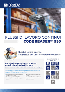 CR950 Handheld Wired Barcode Reader - 1D, 2D, QR Code - Brady Part: 176522 | Brady | Brady.eu