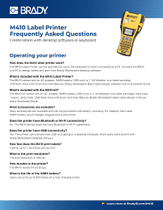M410 Handheld Label Printer with Accessories Kit - Brady Part: M410-KIT ...