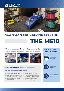 M510 Label Printer EU - Brady Part: M510-EU | Brady | Brady.eu