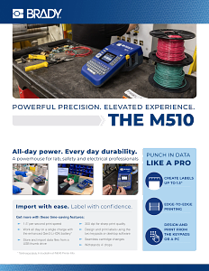 M510 Portable Industrial Label Printer - Brady Part: M510 | Brady ...