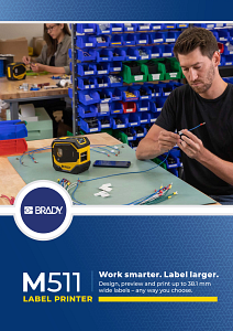 M511 Label Printer Kit - Brady Part: M511-EU-UK-KIT | Brady | Brady.eu