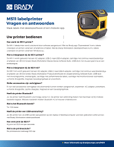 M511 labelprinterkit - Brady Part: M511-EU-UK-KIT | Brady | Brady.nl