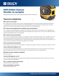 M511 Label Printer Kit - Brady Part: M511-EU-UK-KIT | Brady | Brady.eu