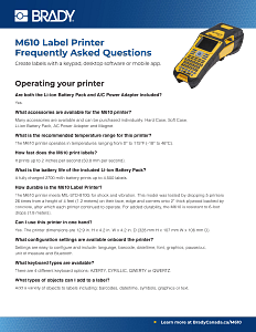 M610-KIT | Order Now | M610 Handheld Label Maker with Hard Case