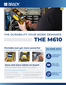 M610-KIT | Order Now | M610 Handheld Label Maker with Hard Case