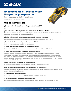 M610 Label Printer - QWERTY EU with Bluetooth - Brady Part: M610-QWERTY ...
