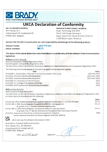 M610 Label Printer - QWERTY UK with Bluetooth - Brady Part: M610-QWERTY ...