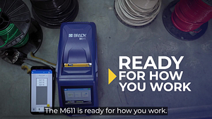 M611 Label Printer - US - Brady Part: M611-AM-BT-W | Brady | Brady.eu
