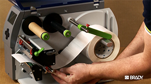 How to load various label materials into your Brady PR Series printer