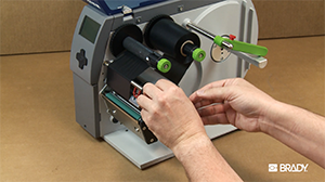 How to load ribbon materials into your Brady PR Series printer