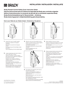 Pendant Control Safety Cover - Brady Part: 150587 | Brady | BradyID.com.sg