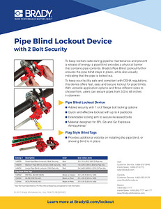 Flag Style Blind Tag: BLIND INSTALLED - Brady Part: 132453 | Brady ...