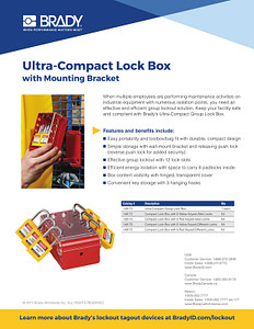 Ultra Compact Lock Box - Brady Part: 149173 | Brady | BradyID.com