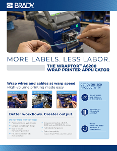 Wraptor A6200 Wrap Printer Applicator with Wi-Fi and Software - Brady ...