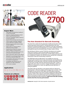 CR2700 Handheld Wireless Handle Barcode Scanner - Bluetooth, 1D, 2D, QR ...