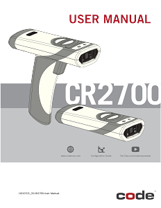 CR2700 Handheld Wireless Handle Barcode Scanner - Bluetooth, 1D, 2D, QR ...