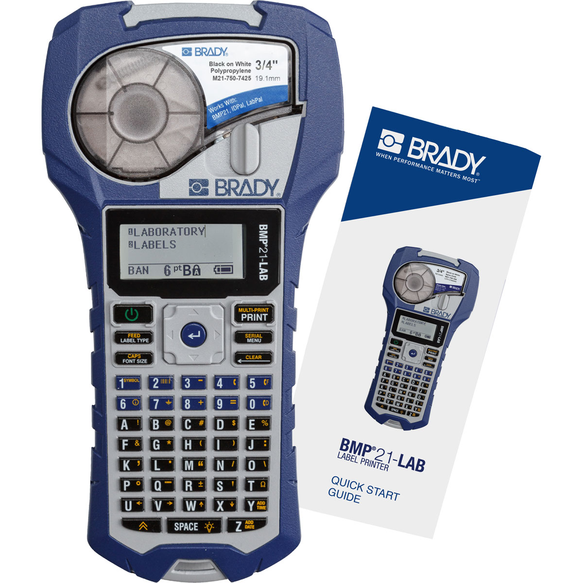 BMP21-LAB Portable Label Printer - Brady Part: BMP21-LAB | Brady | Brady.eu