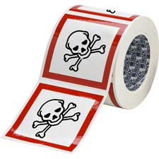 Brady Part: 811719 | GHS Symbol - GHS06 - Acute Toxicity | Brady.co.uk