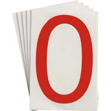 Brady Part: 121849 | ToughStripe Red Number and Letter Labels | www ...