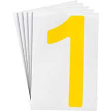Brady Part: 121858 | ToughStripe Yellow Number and Letter Labels ...