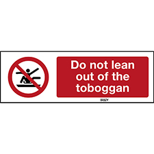 ISO 7010 Sign - Do not stretch out of toboggan | Brady | Brady.eu