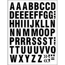Brady Part: 224070 | Lettere e numeri magnetici su foglio | www ...