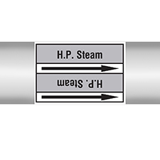 Roll form Pipe Markers with liner, without pictograms - Steam - Brady ...