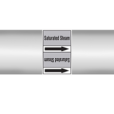 Roll form Pipe Markers with liner, without pictograms - Steam - Brady ...