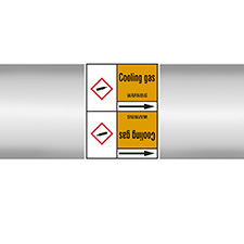 Roll form Pipe Markers with liner, with pictograms - Gas - Brady Part ...