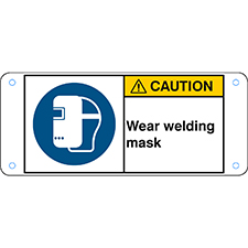 ISO Safety Sign - Wear welding mask | Brady | Brady.eu