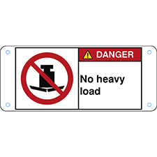 ISO Safety Sign - No heavy load | Brady | Brady.eu