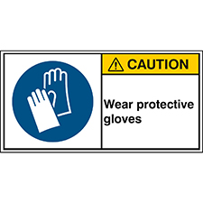 Brady Part: 302864 | ISO Safety Sign - Wear protective gloves | www ...