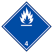 Transport Sign - ADR 4.3b - Flammable when wet - Brady Part: 223567 ...