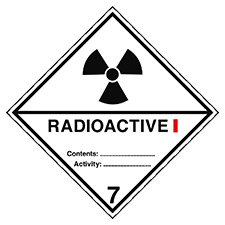 Transport Sign - ADR 7A - Radioactive 7A I - Brady Part: 811662 | Brady ...