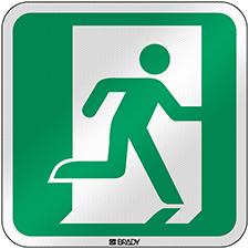 ISO Safety Sign - Emergency exit, right - Brady Part: 303762 | Brady ...