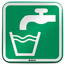 ISO Safety Sign - Drinking water - Brady Part: 306580 | Brady | Brady.eu