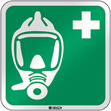 ISO Safety Sign - Emergency escape breathing device - Brady Part ...