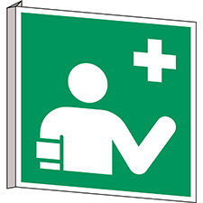 ISO Safety Sign - First aid responder - Brady Part: 309172 | Brady ...